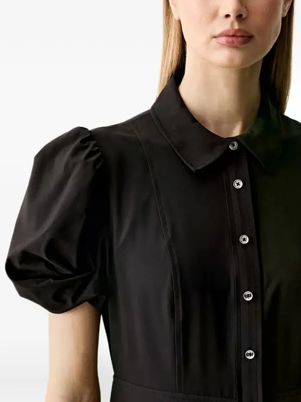 Dkny Puff-sleeve Midi Dress
