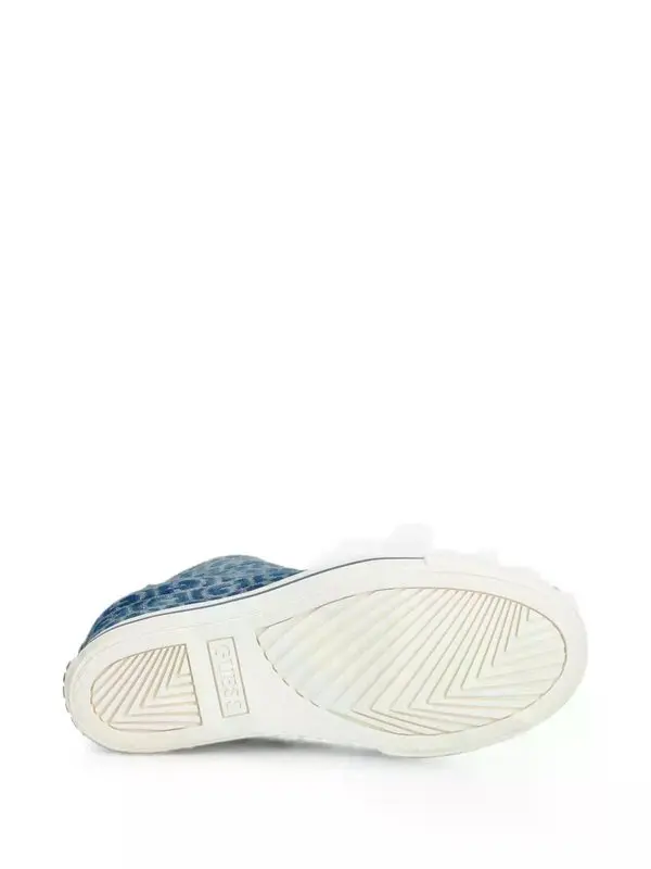 Guess High Top Logo-print Sneakers