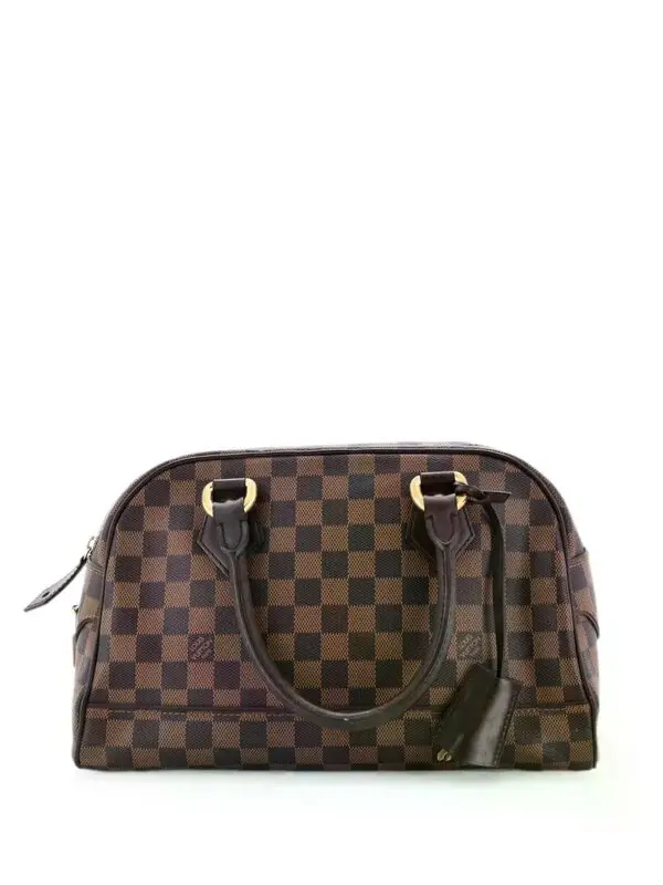 LOUIS VUITTON Duomo Boston Bag Damier Handbag - Brown