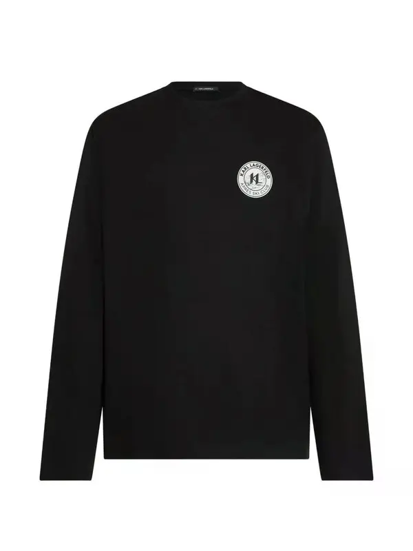 Karl Lagerfeld Après Ski Club Long-sleeved T-shirt - Black