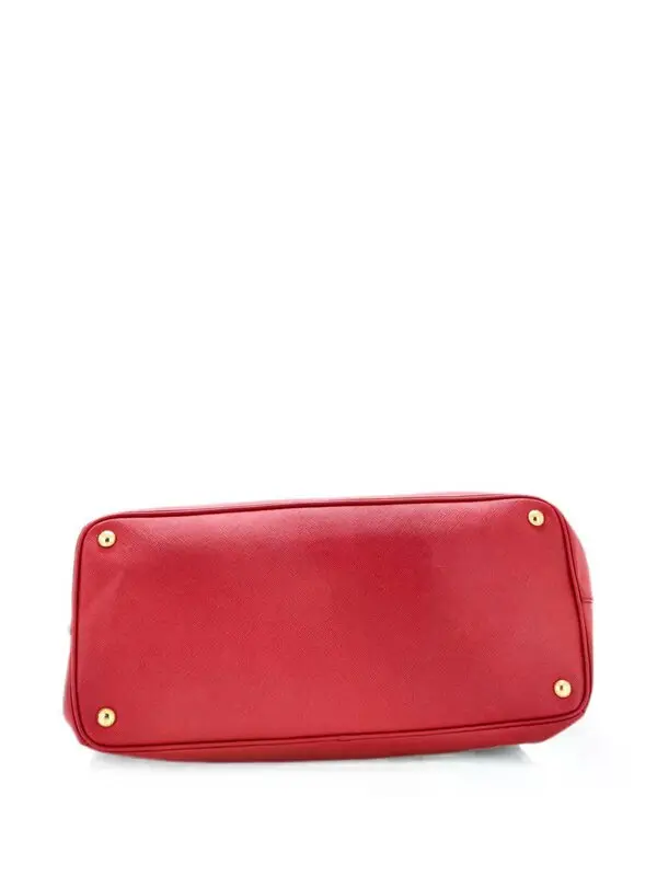 Prada Saffiano Leather Tote Bag - Red