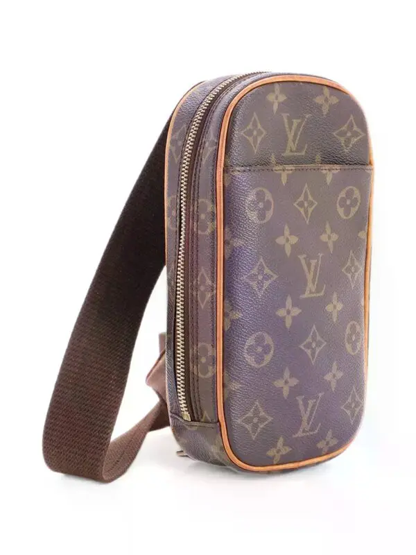 LOUIS VUITTON Pochette Gange Monogram Canvas Belt Bag - Brown