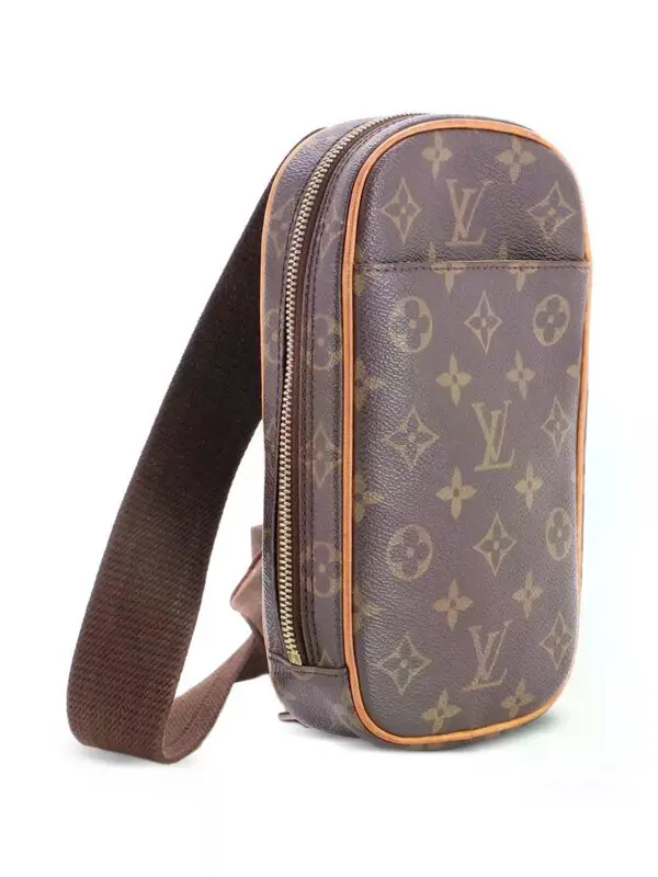 LOUIS VUITTON Pochette Gange Monogram Canvas Belt Bag - Brown