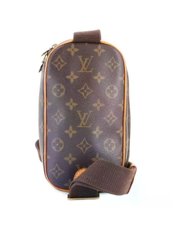 LOUIS VUITTON Pochette Gange Monogram Canvas Belt Bag - Brown