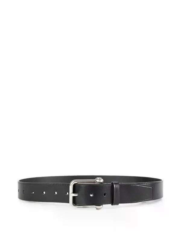 ANN DEMEULEMEESTER Buckle-fastening Leather Belt - Black