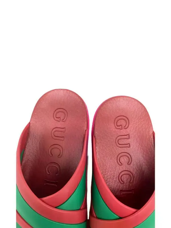 Gucci Web Criss-cross Slide Sandals