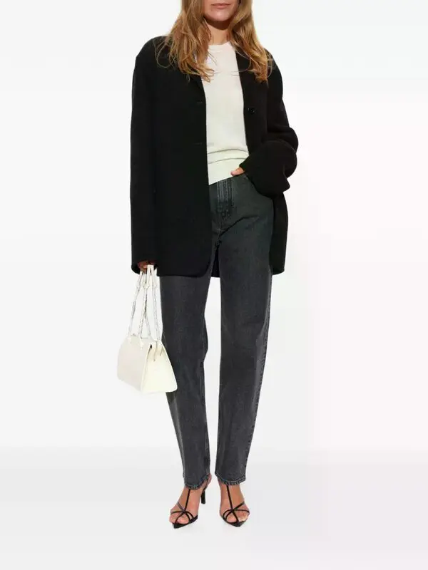 JIL SANDER Button Tapered-leg Jeans - Black
