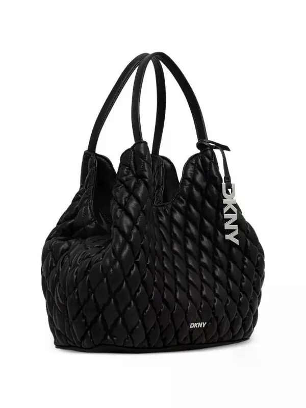 Dkny Quilted Logo Tote Bag