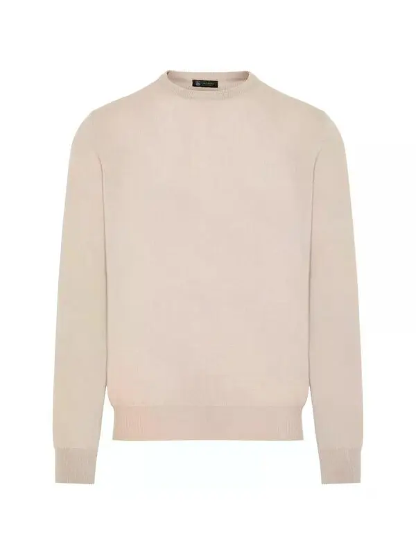 Colombo Crew-neck Ribbed-trim Sweater - Neutrals