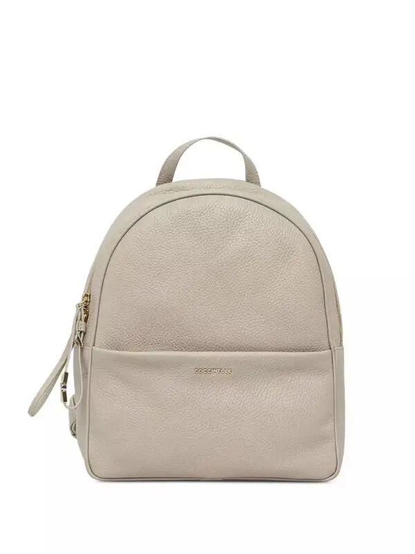 COCCINELLE Nory Grained Leather Backpack - Neutrals