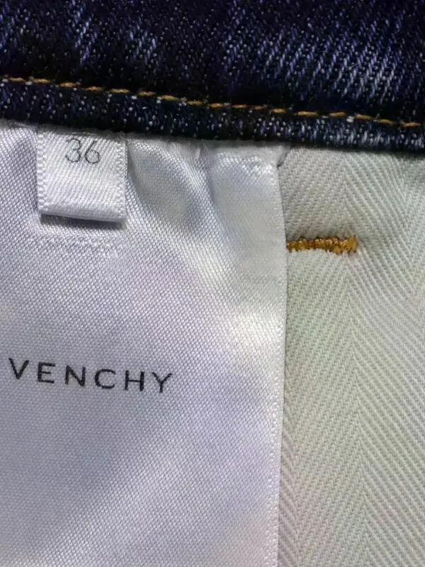 Givenchy Distressed Patchwork Denim Skirt