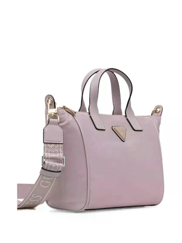 Guess Logo-plaque Tote Bag - Purple