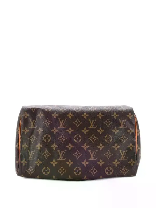 LOUIS VUITTON Speedy Handbag Limited Edition V Monogram Canvas 30 Satchel - Brown
