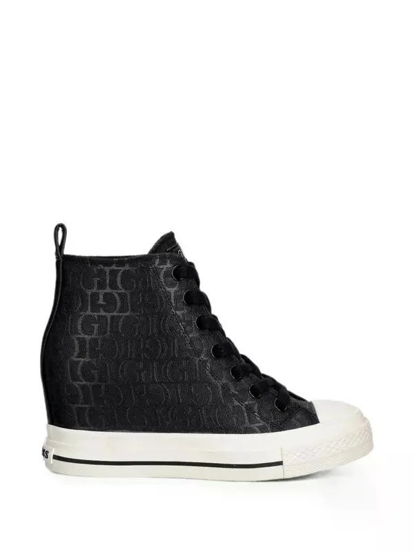 Guess Sundae Logo-print Sneakers - Black