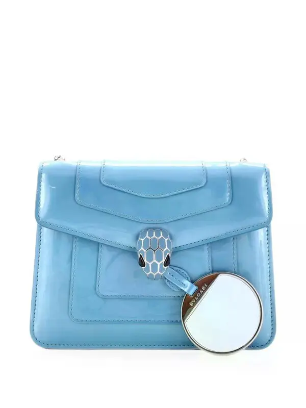 BVLGARI Serpenti Forever Patent Small Shoulder Bag