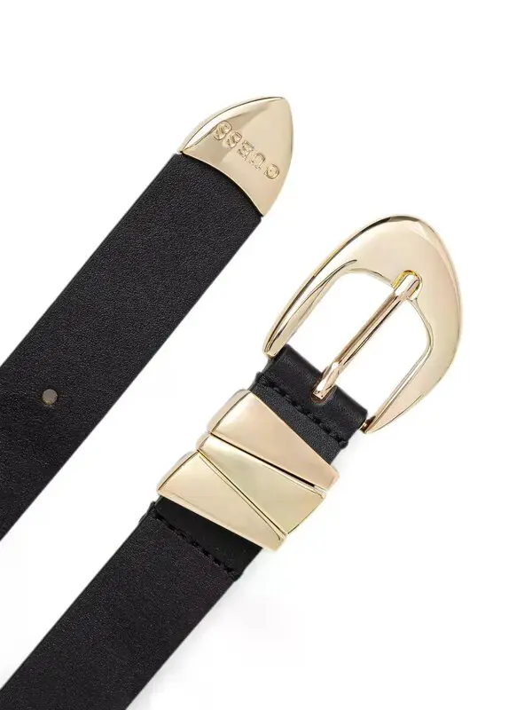 Guess Logo Engraved Buckle Belt