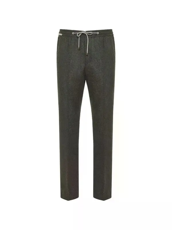 Corneliani Drawstring-waist Pressed-crease Trousers