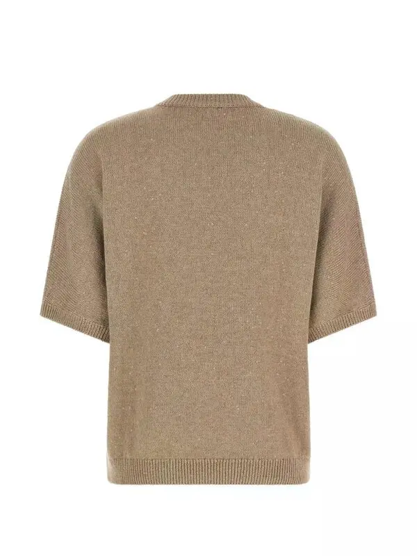 Brunello Cucinelli Sequin Embellished Crew Neck Sweater