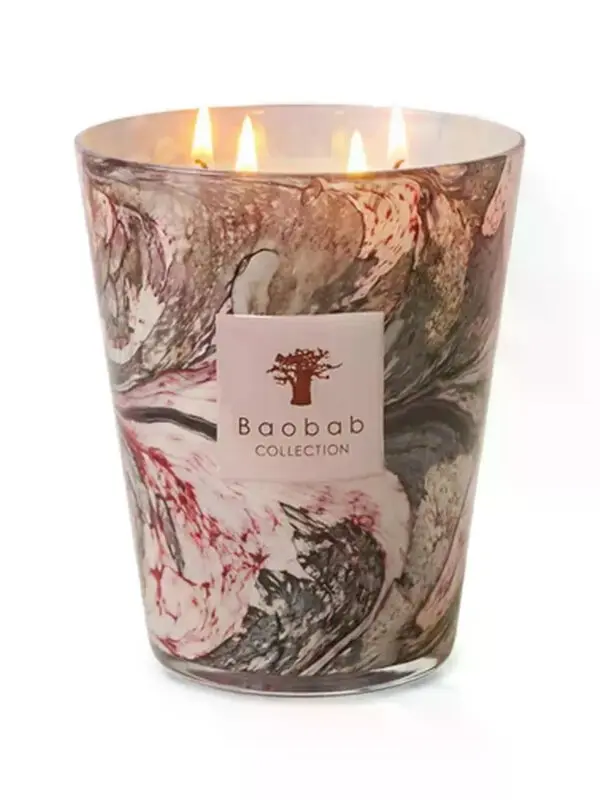 BAOBAB COLLECTION Manon Marbled-effect Candle - Neutrals