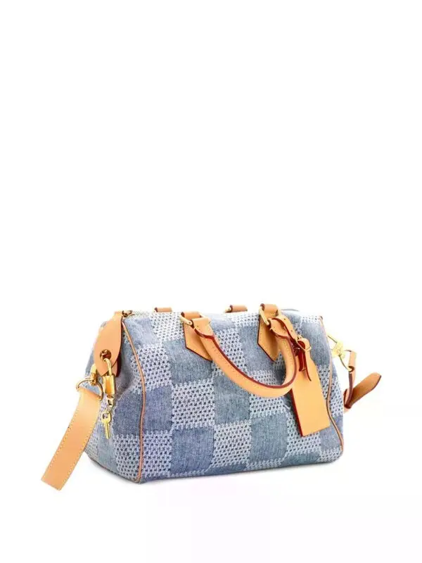 LOUIS VUITTON Speedy Bandouliere Satchel Bag - Blue