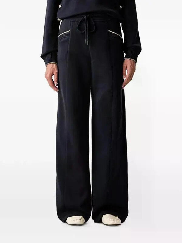 Guess X North Sails Wide Leg Drawstring Trousers - Blue