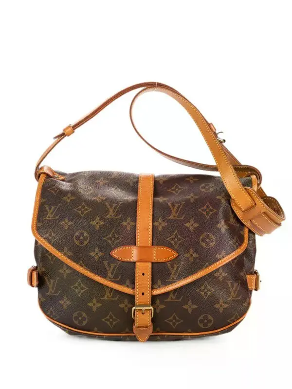 LOUIS VUITTON Monogram Canvas Pm Saumur Cross Body Bag