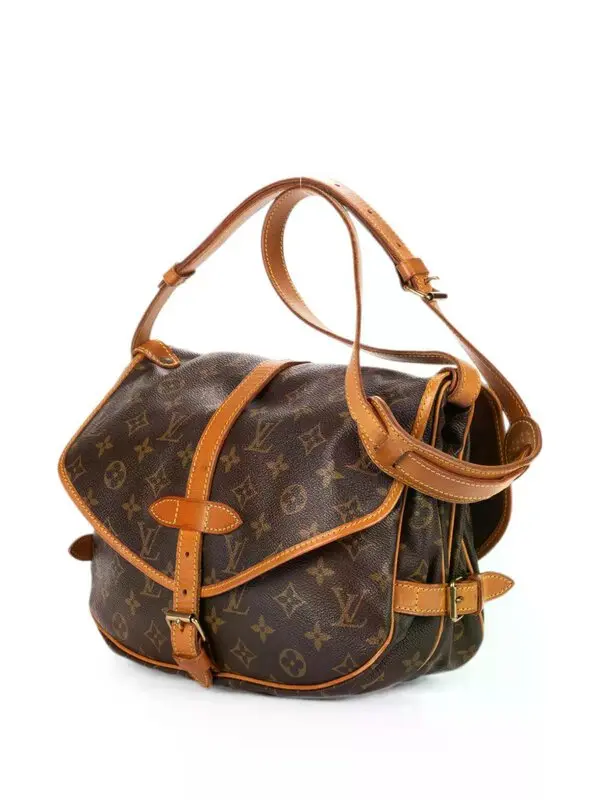 LOUIS VUITTON Monogram Canvas Pm Saumur Cross Body Bag