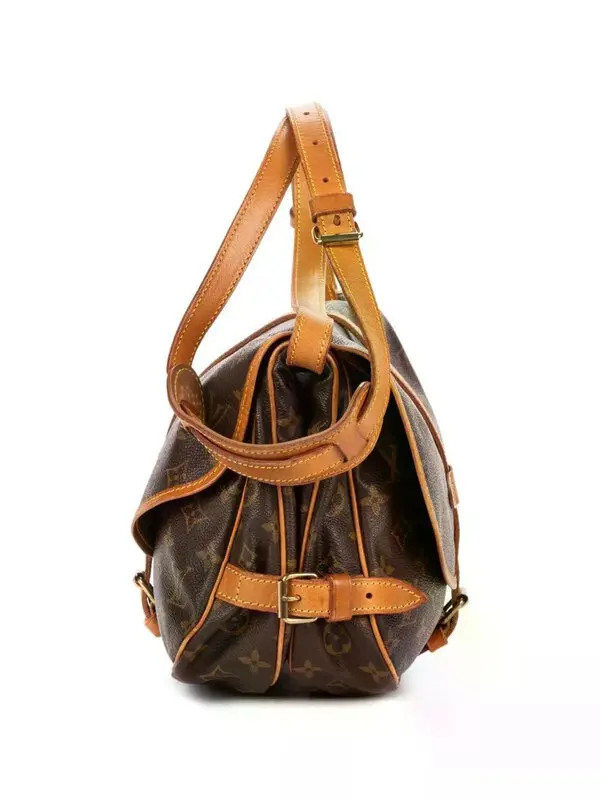 LOUIS VUITTON Monogram Canvas Pm Saumur Cross Body Bag