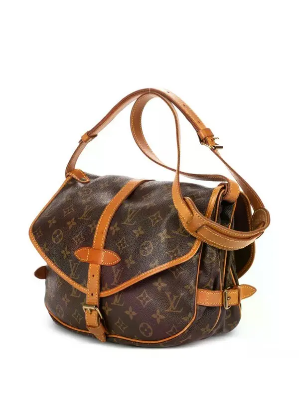 LOUIS VUITTON Monogram Canvas Pm Saumur Cross Body Bag
