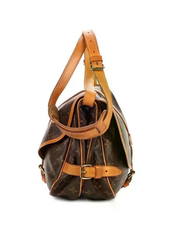 LOUIS VUITTON Monogram Canvas Pm Saumur Cross Body Bag