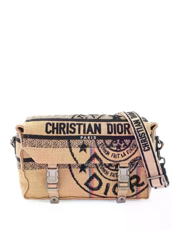 Dior 2010s Camp Shoulder Bag - Neutrals