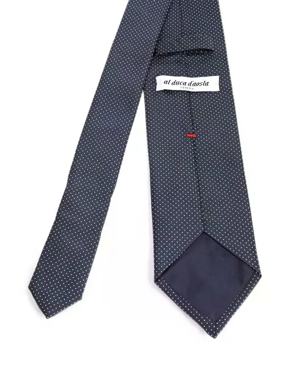 AL DUCA D’AOSTA 1902 Polka-dot Silk Neck Tie