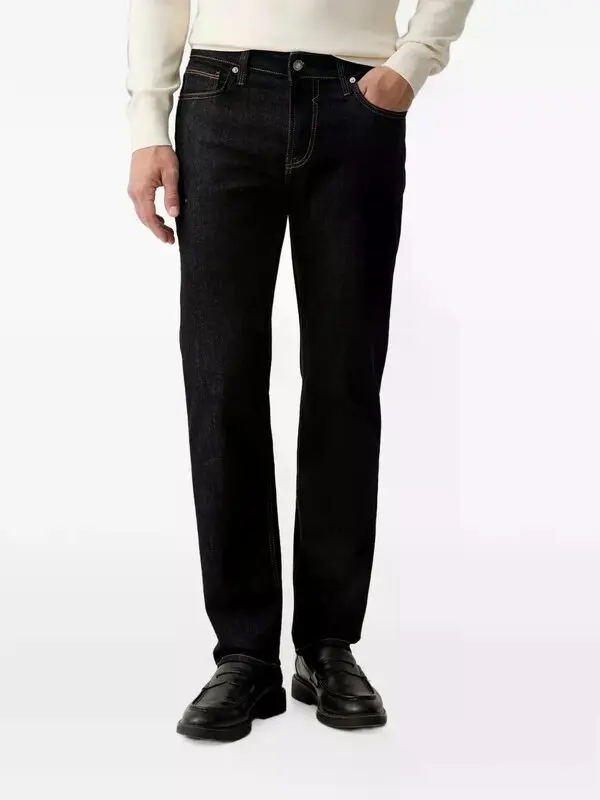 Guess Logo-patch Straight-leg Jeans