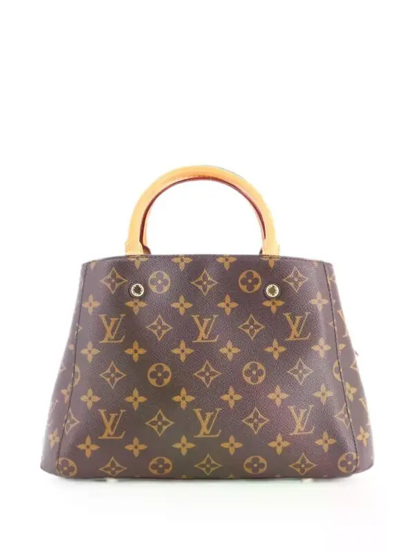 LOUIS VUITTON Montaigne Handbag Monogram Canvas Bb Satchel - Brown