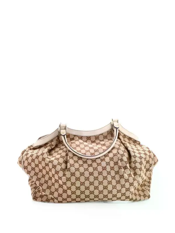 Gucci Sukey Gg Canvas Large Tote Bag - Brown
