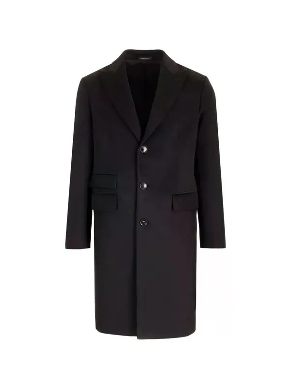 AL DUCA D’AOSTA 1902 Peak-lapels Single-breasted Coat - Black