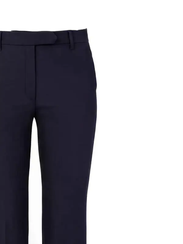 True Royal Belt Loops Pressed-crease Trousers - Blue