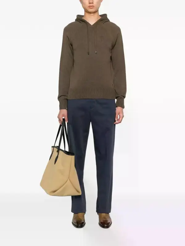 TOM FORD Raglan Sleeve Knitted Hoodie