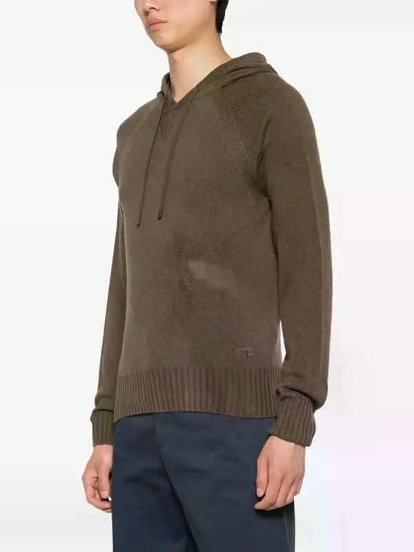 TOM FORD Raglan Sleeve Knitted Hoodie