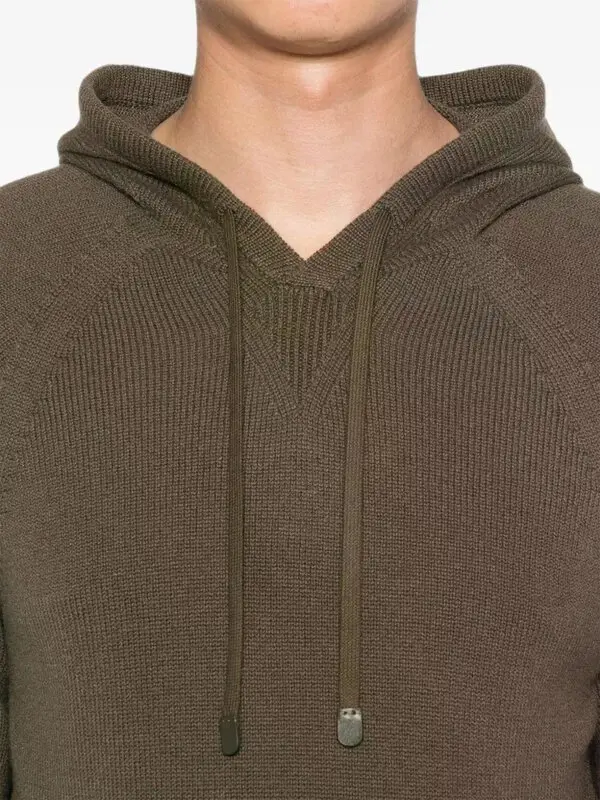 TOM FORD Raglan Sleeve Knitted Hoodie