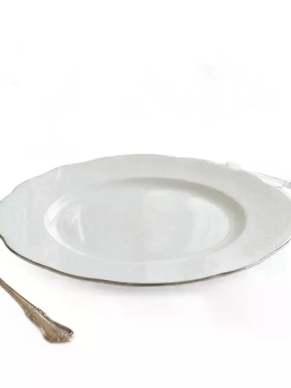 GINORI 1735 Duchessa Platinum-trim Plate
