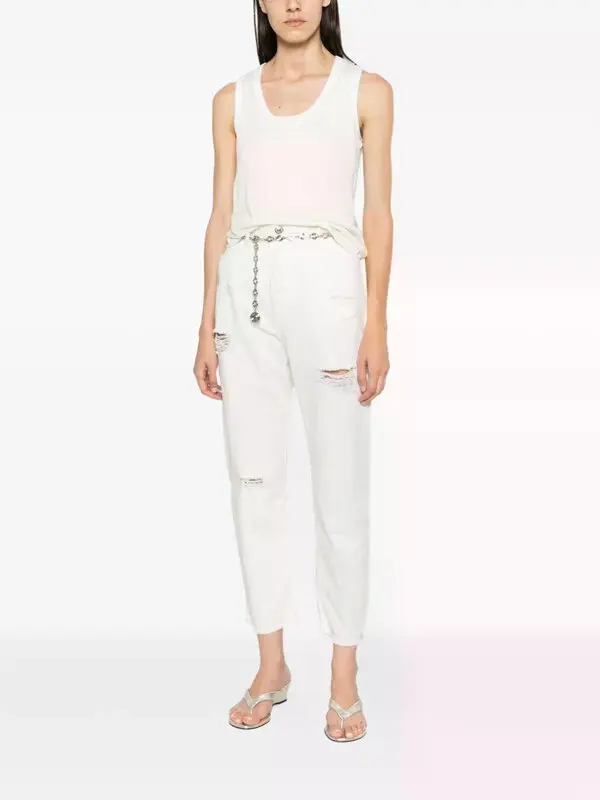 ANIYE BY Distressed Cropped Jeans