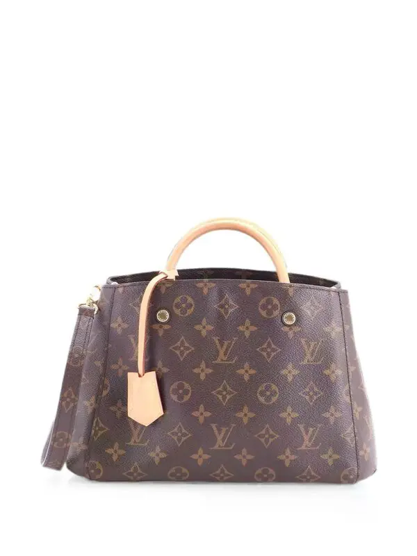 LOUIS VUITTON Monogram Canvas Montaigne Bb Satchel - Brown