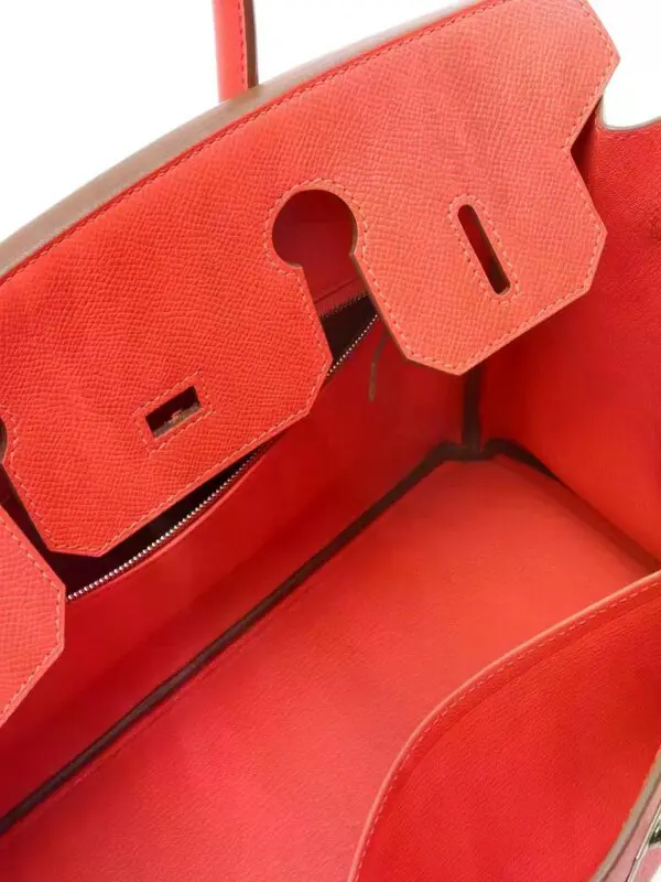 Hermès 30 Epsom Leather Tote Bag - Orange