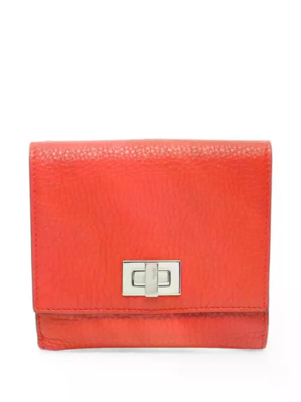 Fendi 2000s Peekaboo Bifold Wallet - Red
