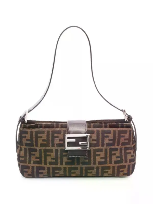 Fendi Zucca Mamma Baguette Shoulder Bag - Brown