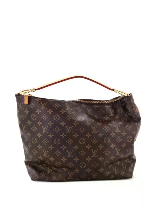 LOUIS VUITTON Monogram Canvas Sully Hobo Bag Mm - Brown
