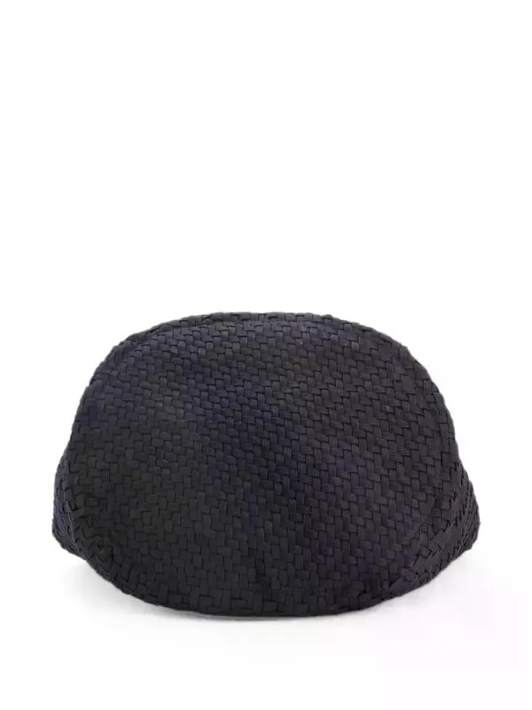 Balenciaga Shoelace Woven Fabric Large Tote Bag - Black