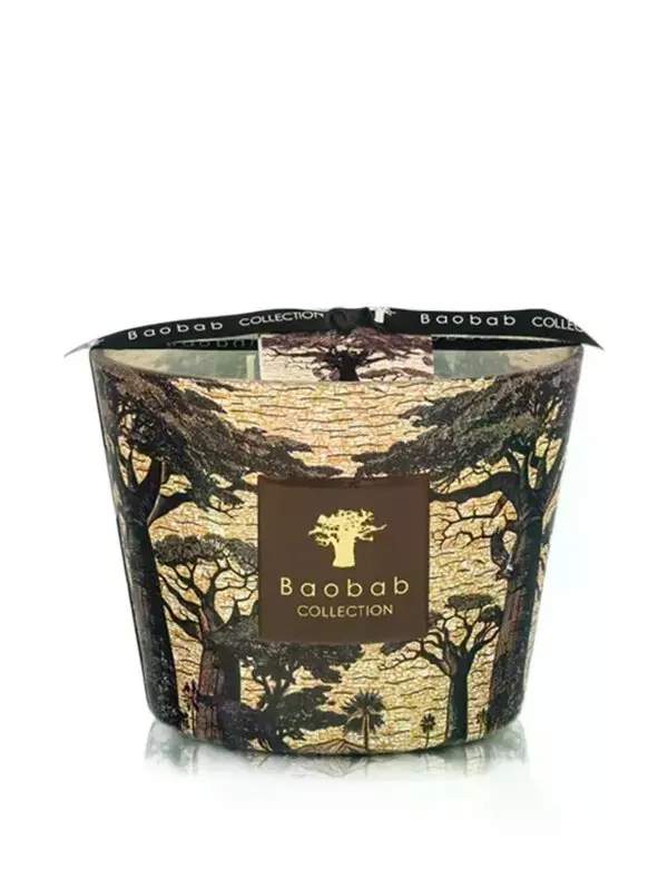 BAOBAB COLLECTION Mankono Baobab-print Scented Candle - Yellow