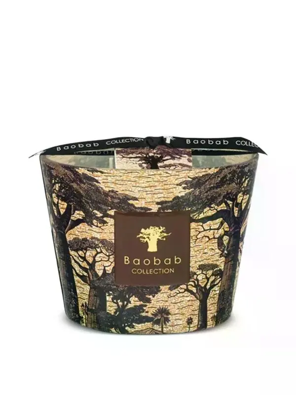BAOBAB COLLECTION Mankono Baobab-print Scented Candle - Yellow
